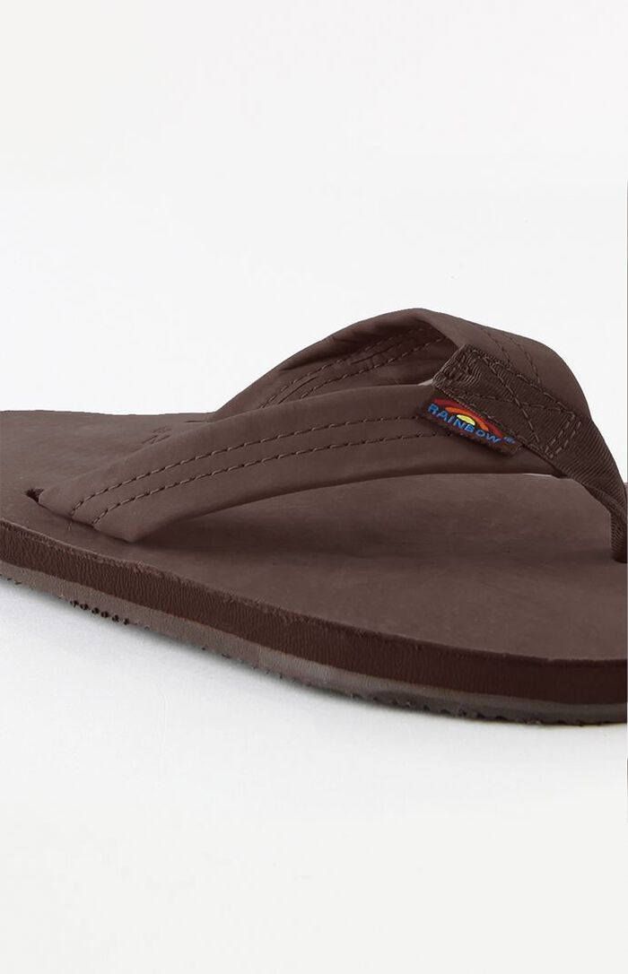 Rainbow Premier Single Layer Brown Flip Flops | PacSun