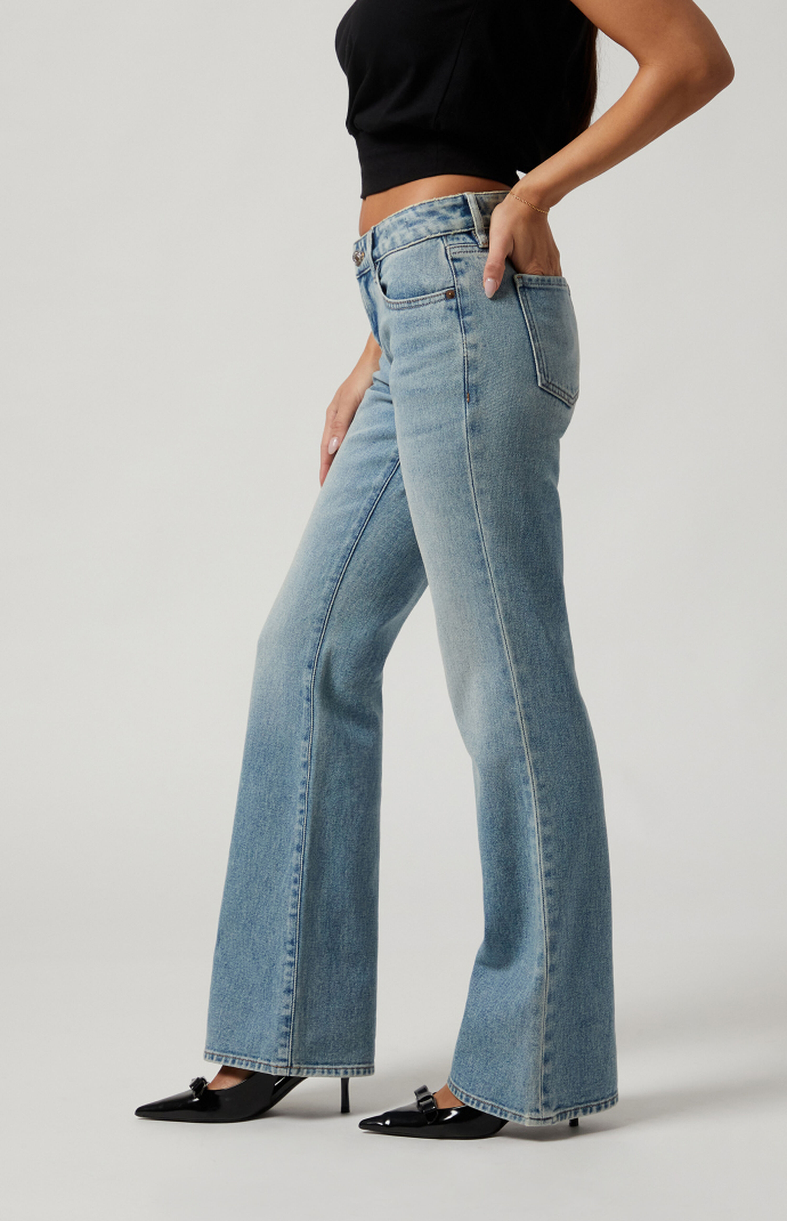 Pacsun Jade Low Rise Bootcut Jeans Light Indigo | Pacsun
