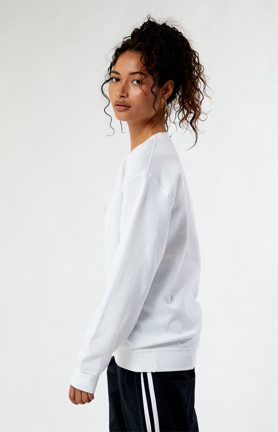 PS / LA Double Bow Embroidered Crew Neck Sweatshirt | PacSun