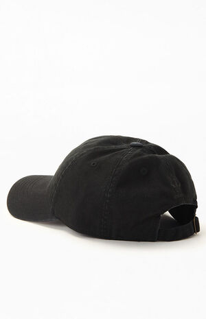 adidas Black Relaxed Strapback Hat | PacSun