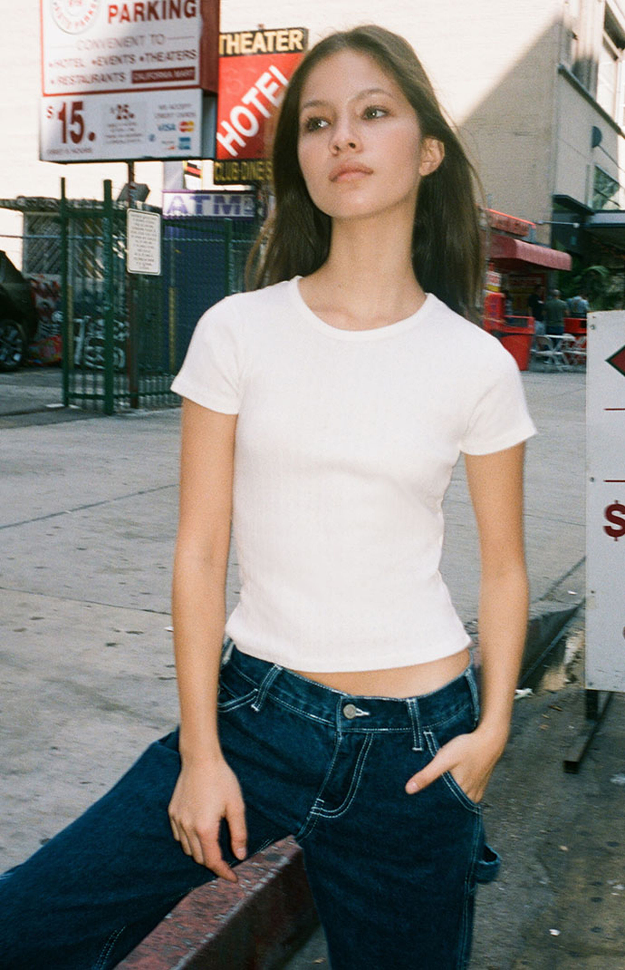 John Galt White Basic Hailie Pointelle Top | Pacsun