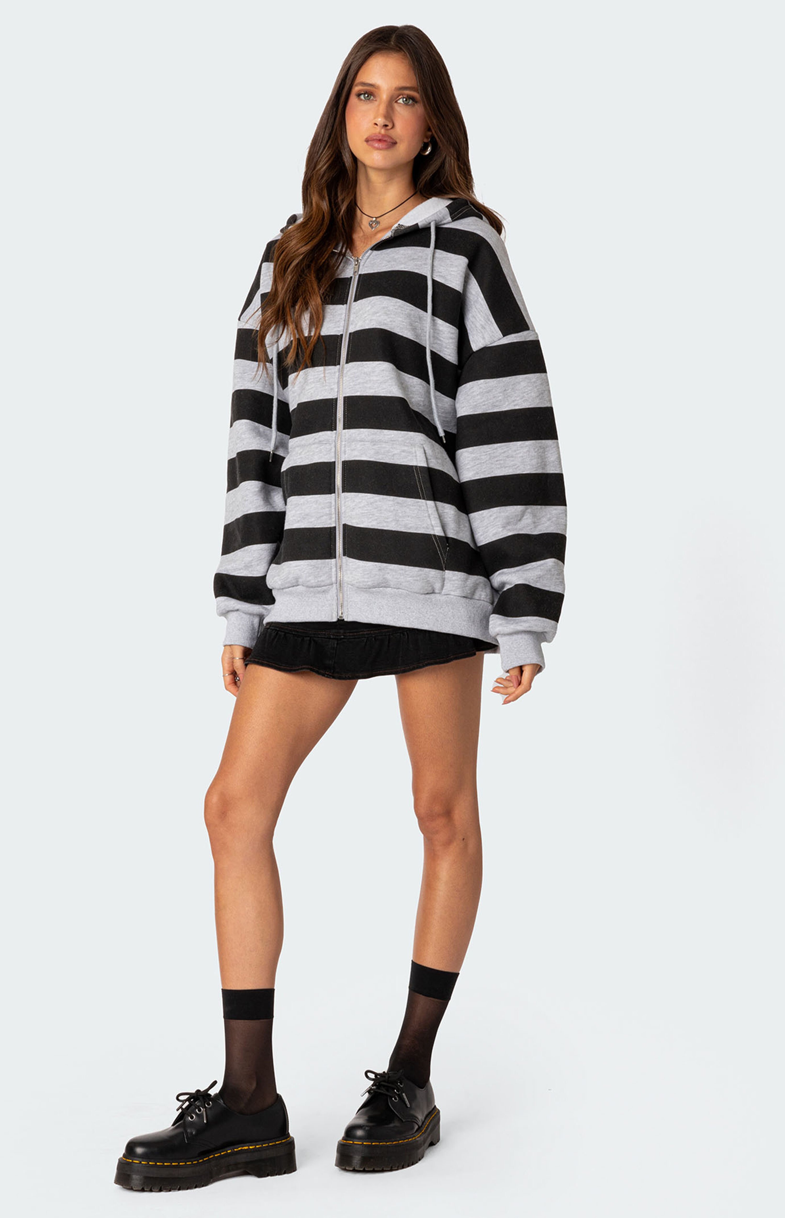 Edikted Maritza Oversized Zip Up Hoodie | PacSun