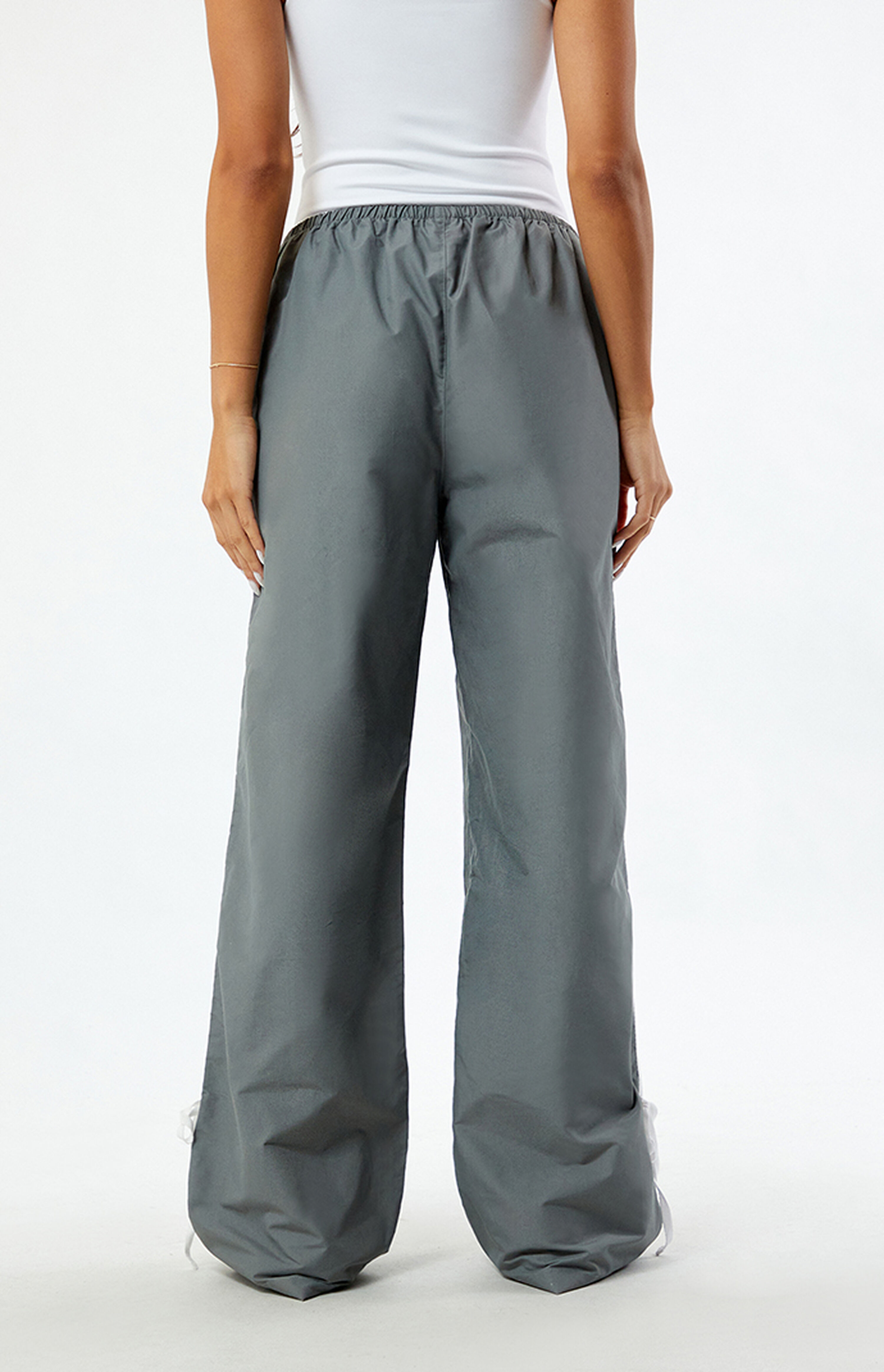 Pacsun Dark Grey Wide Leg Track Pants | Pacsun