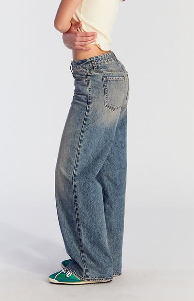 Pacsun Casey Low Rise Baggy Jeans Medium Indigo Tinted | PacSun