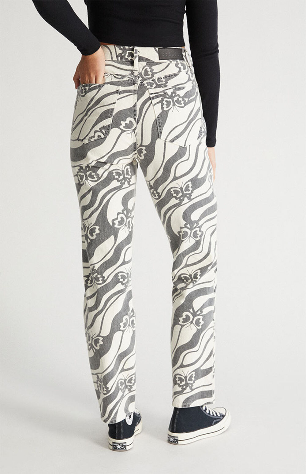 Pacsun Eco Trippy Butterfly Dad Jeans | Pacsun