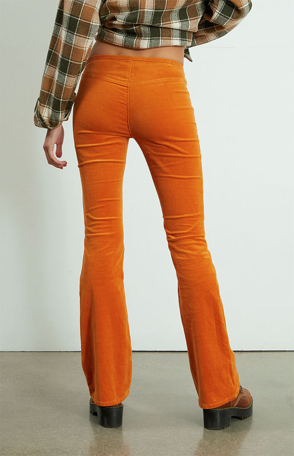 Pacsun Rust Corduroy Low Rise Flare Pants | PacSun