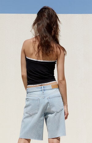 Pacsun Light Indigo Baggy Jorts | PacSun