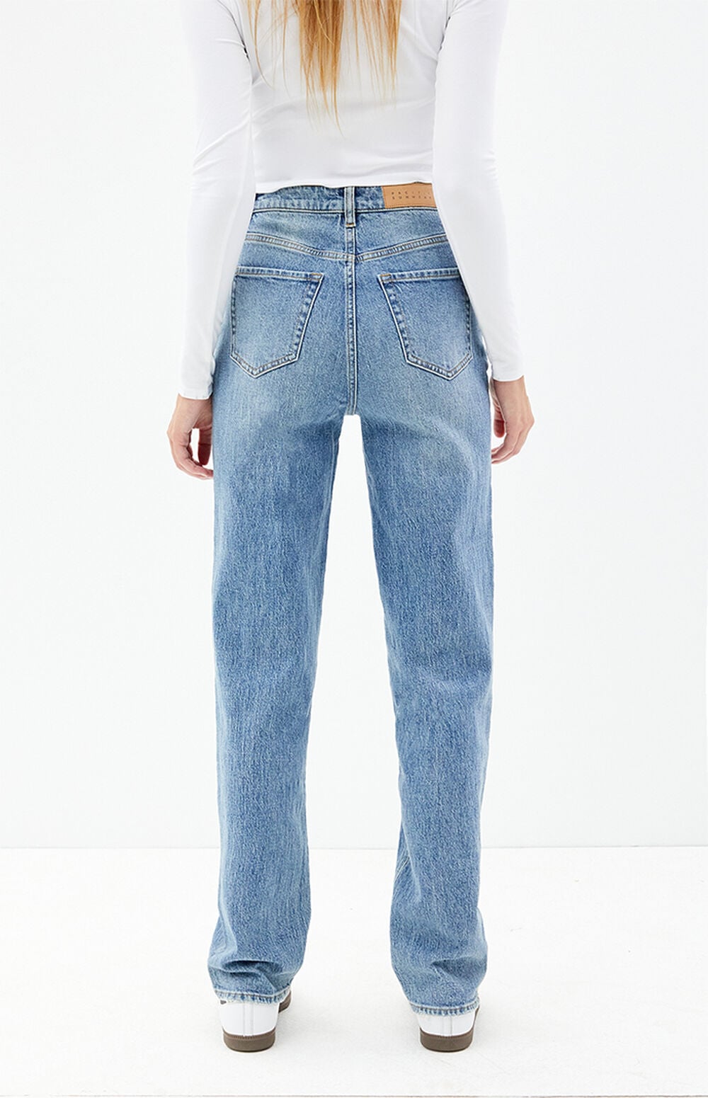 Pacsun Stretch Medium Indigo Dad Jeans | Pacsun