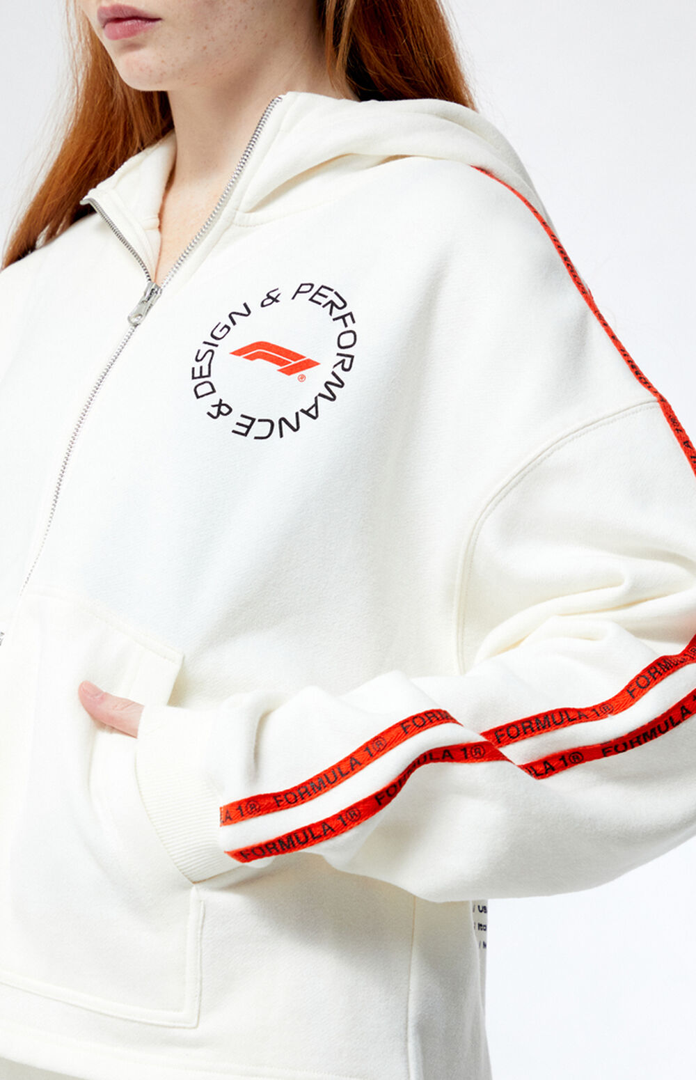 Formula 1 x PacSun Eco Side Stripe Double Zip Hoodie | Pacsun