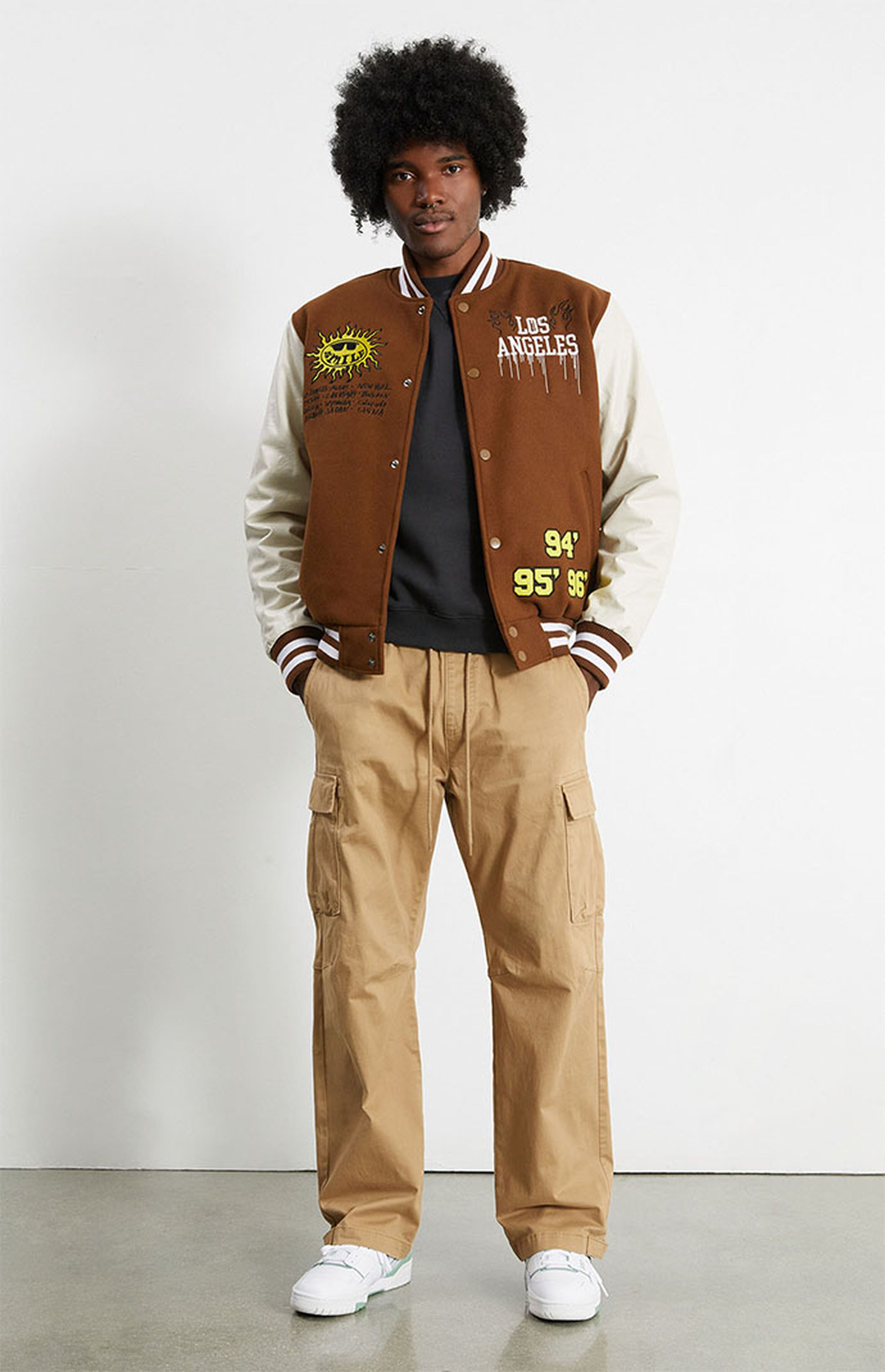 Pacsun Drain Out Varsity Jacket | PacSun