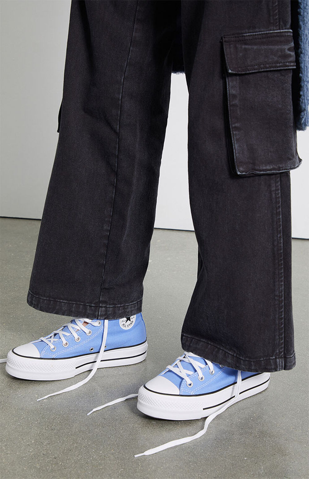 Converse Blue Chuck Taylor All Star Lift Platform High Top Sneakers ...