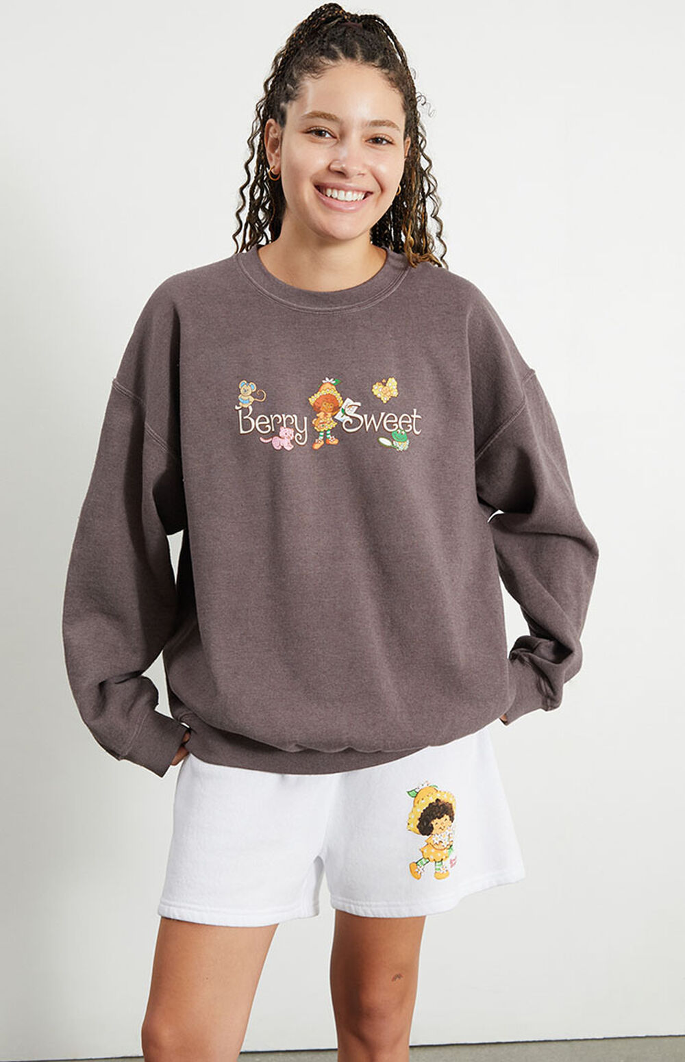 Strawberry Shortcake Orange Blossom Berry Sweet Oversized Sweatshirt ...