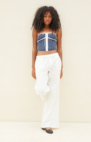 Beverly and Beck Willa Lace Trim Strapless Top | PacSun