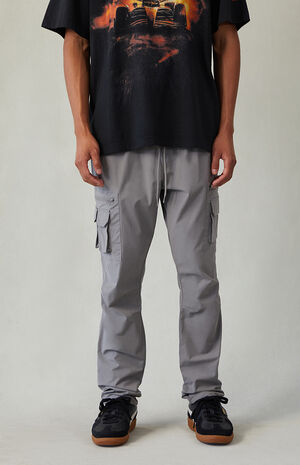 PacSun Stretch Gray Slim Cargo Pants | PacSun