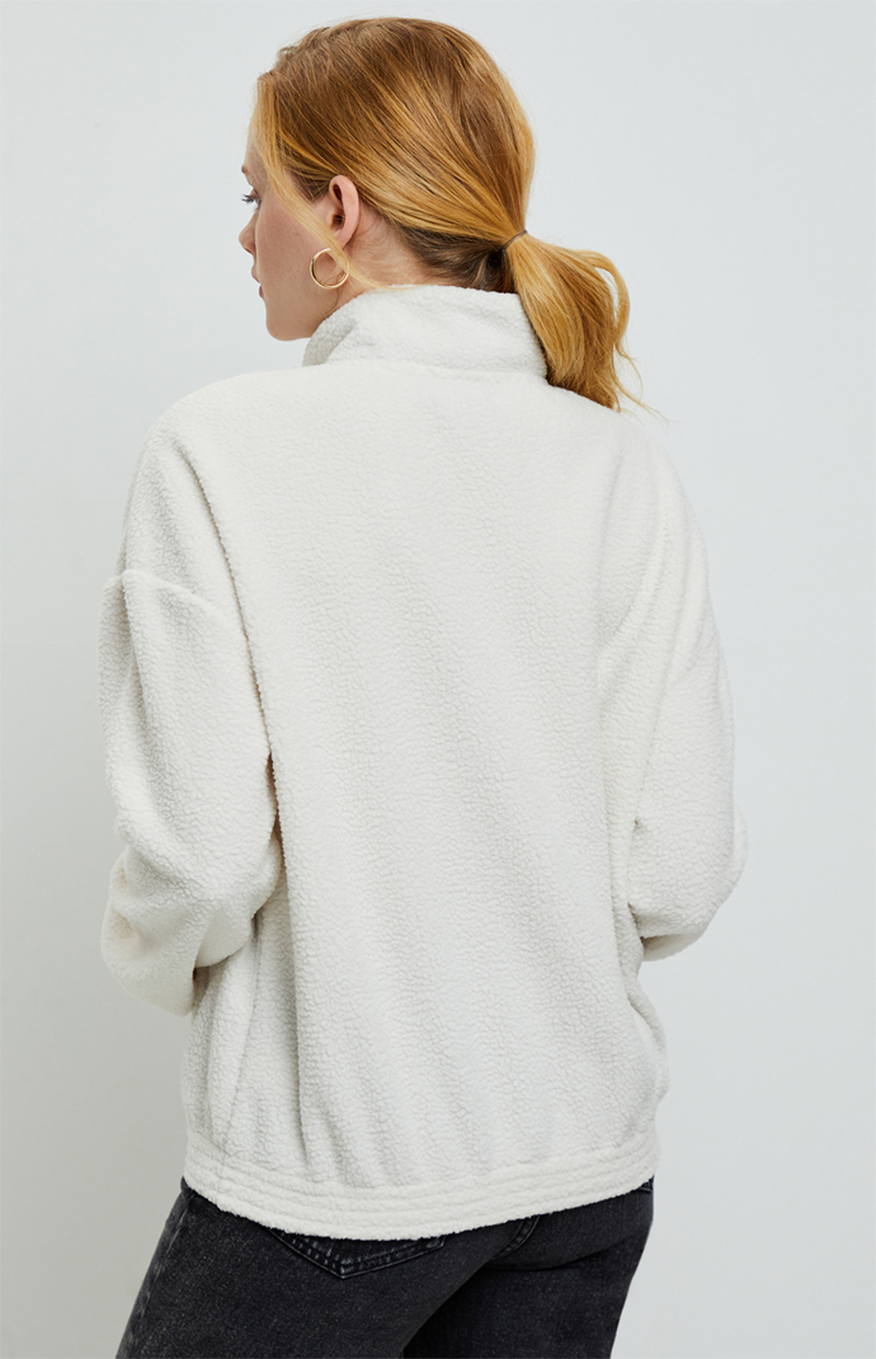 LA Hearts Sherry Sherpa Half Zip Sweatshirt | PacSun