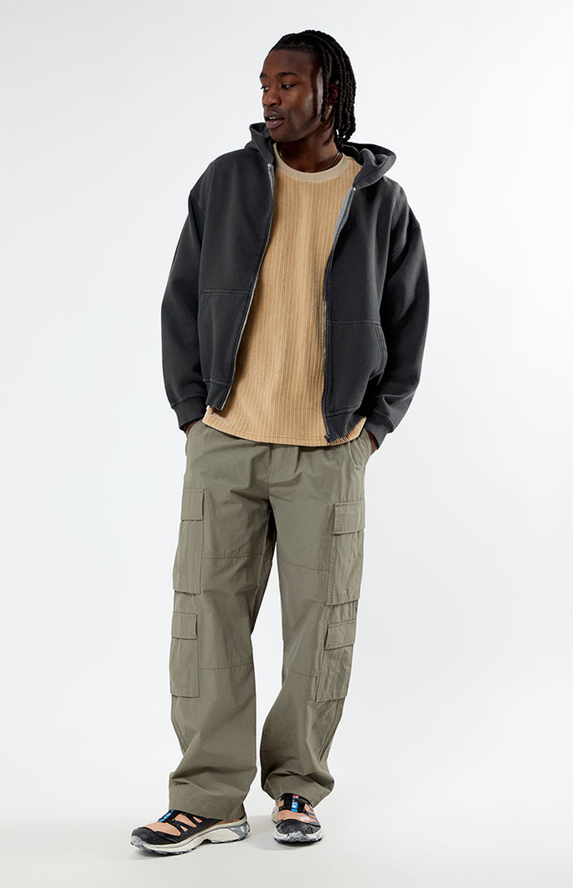 Pacsun Vintage Washed Full Zip Hoodie | Pacsun