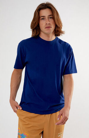 PS Basics Blue Reece Regular T-Shirt | PacSun