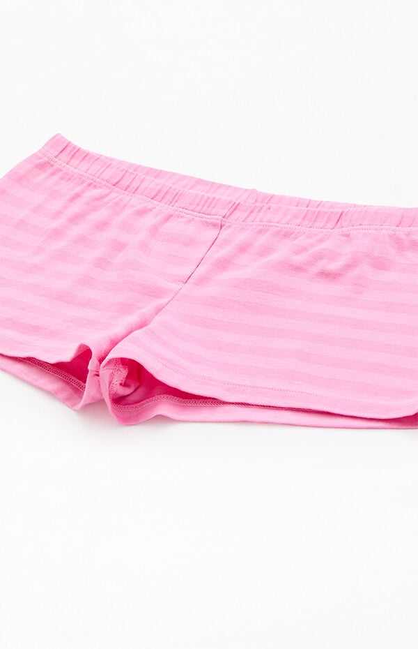 John Galt Pink Striped Boxer Boyshorts | Pacsun