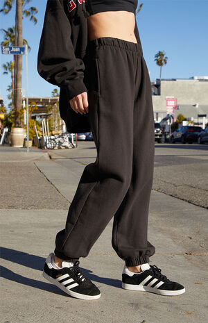 John Galt Black New York Rosa Sweatpants | PacSun