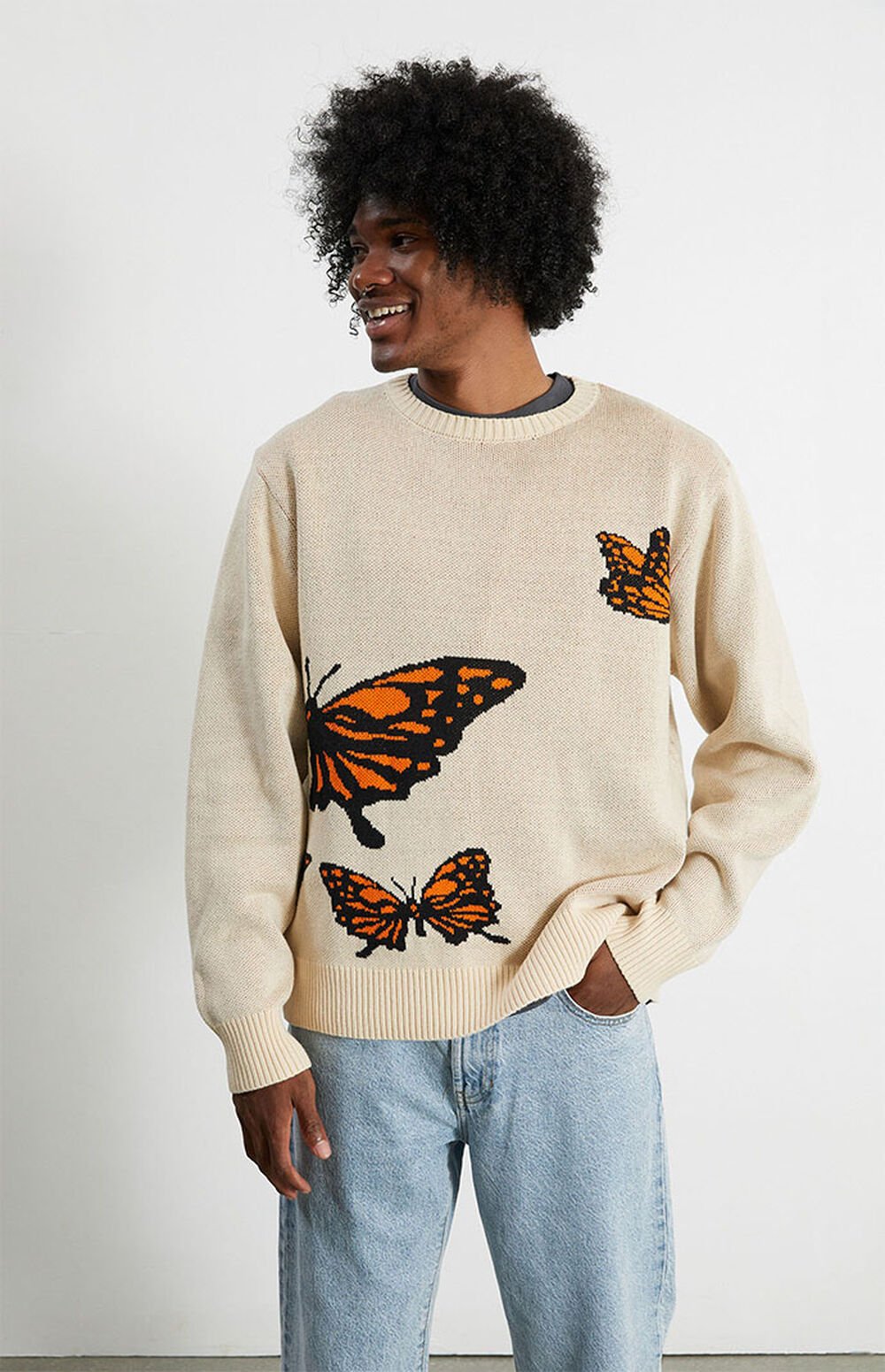 Pacsun Butterfly Crew Sweater | PacSun