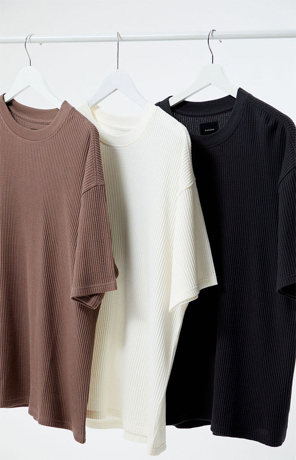 Pacsun 3 Pack Boxy Waffle T-Shirts | Pacsun