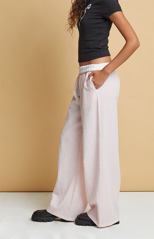 Beverly and Beck Pink Gingham Boxer Pajama Pants | Pacsun
