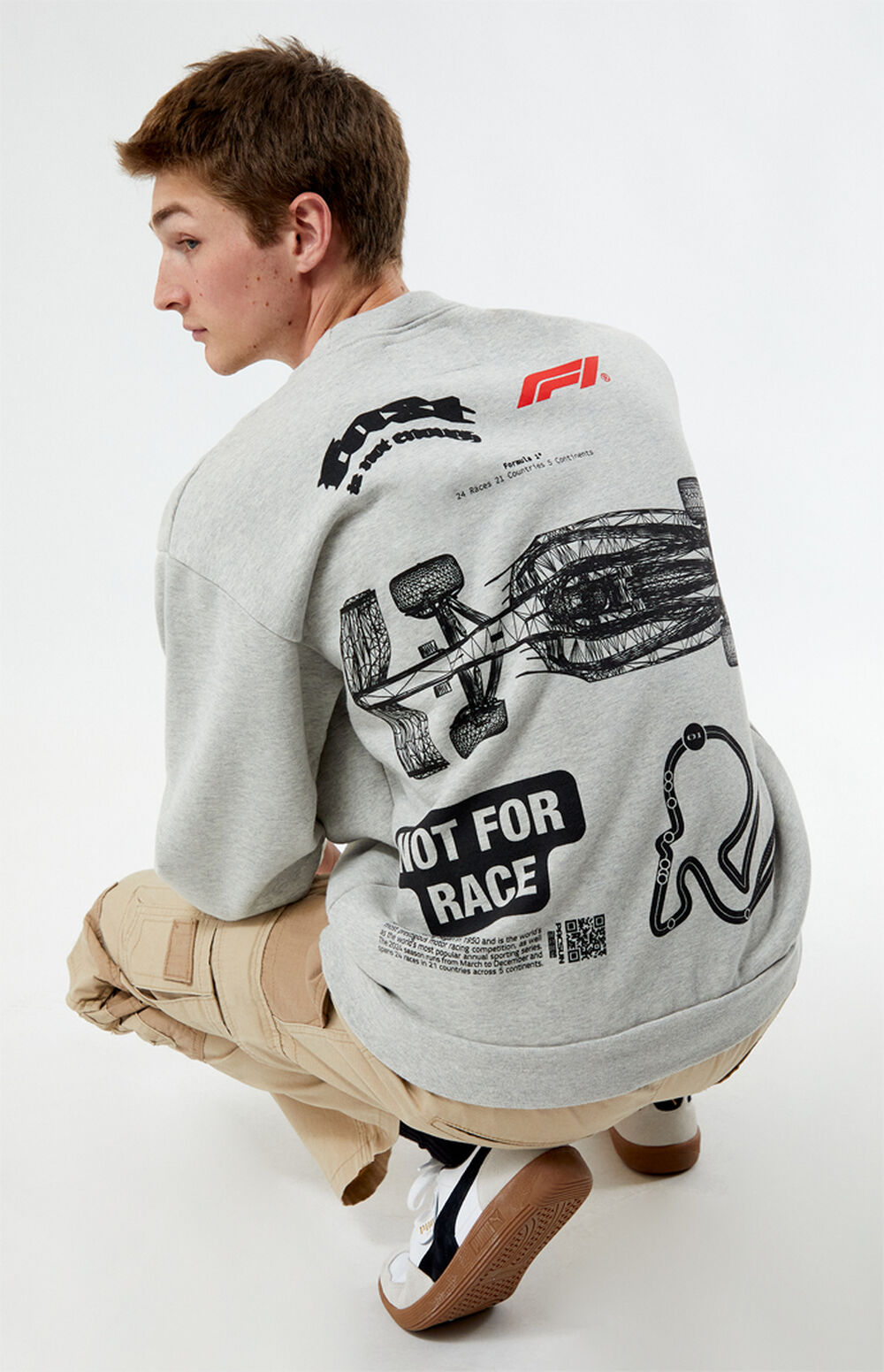 Formula 1 By PacSun Regulation Crew Neck Sweatshirt | PacSun
