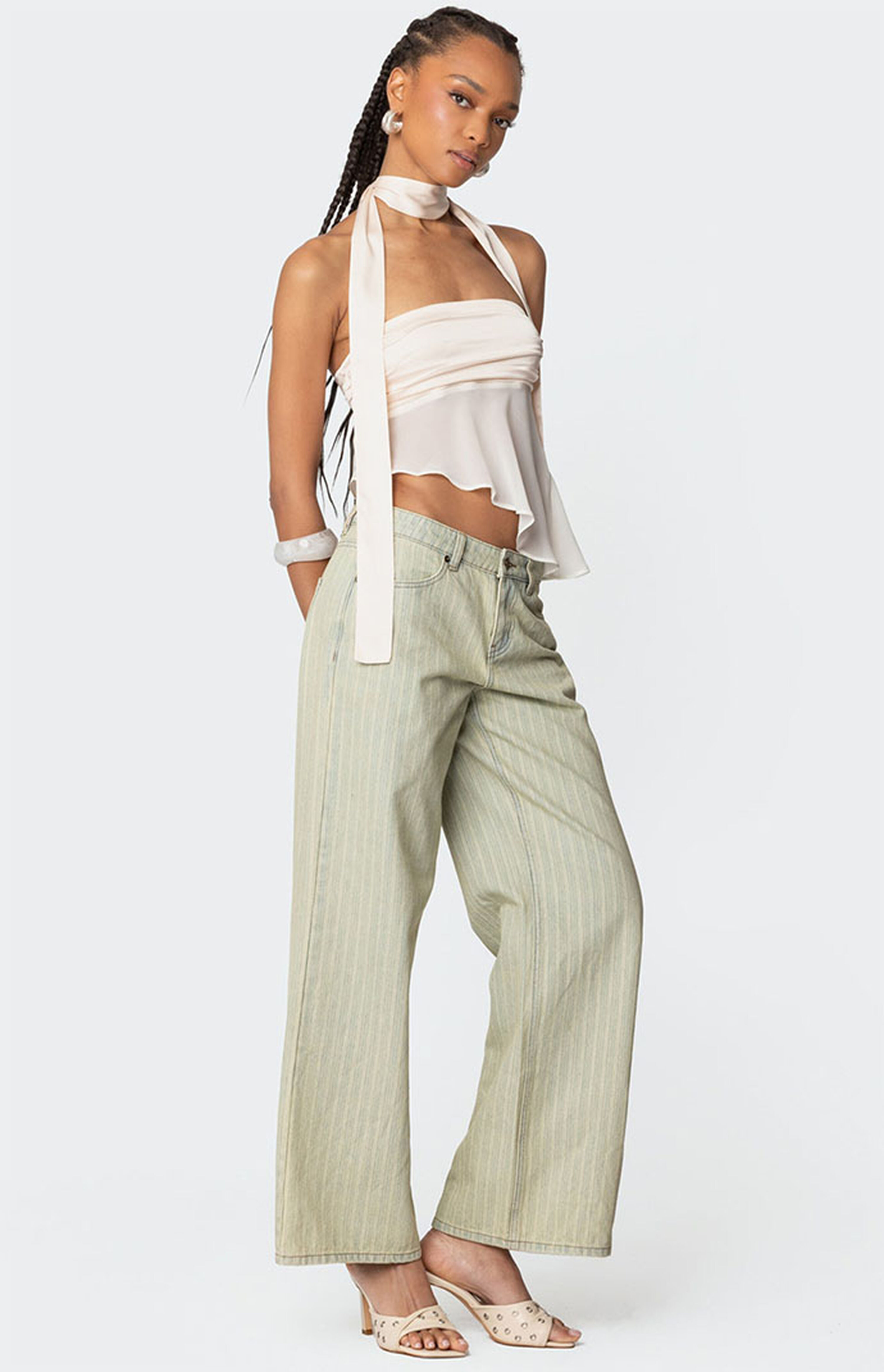 Edikted Asymmetric Two Piece Scarf Top | PacSun