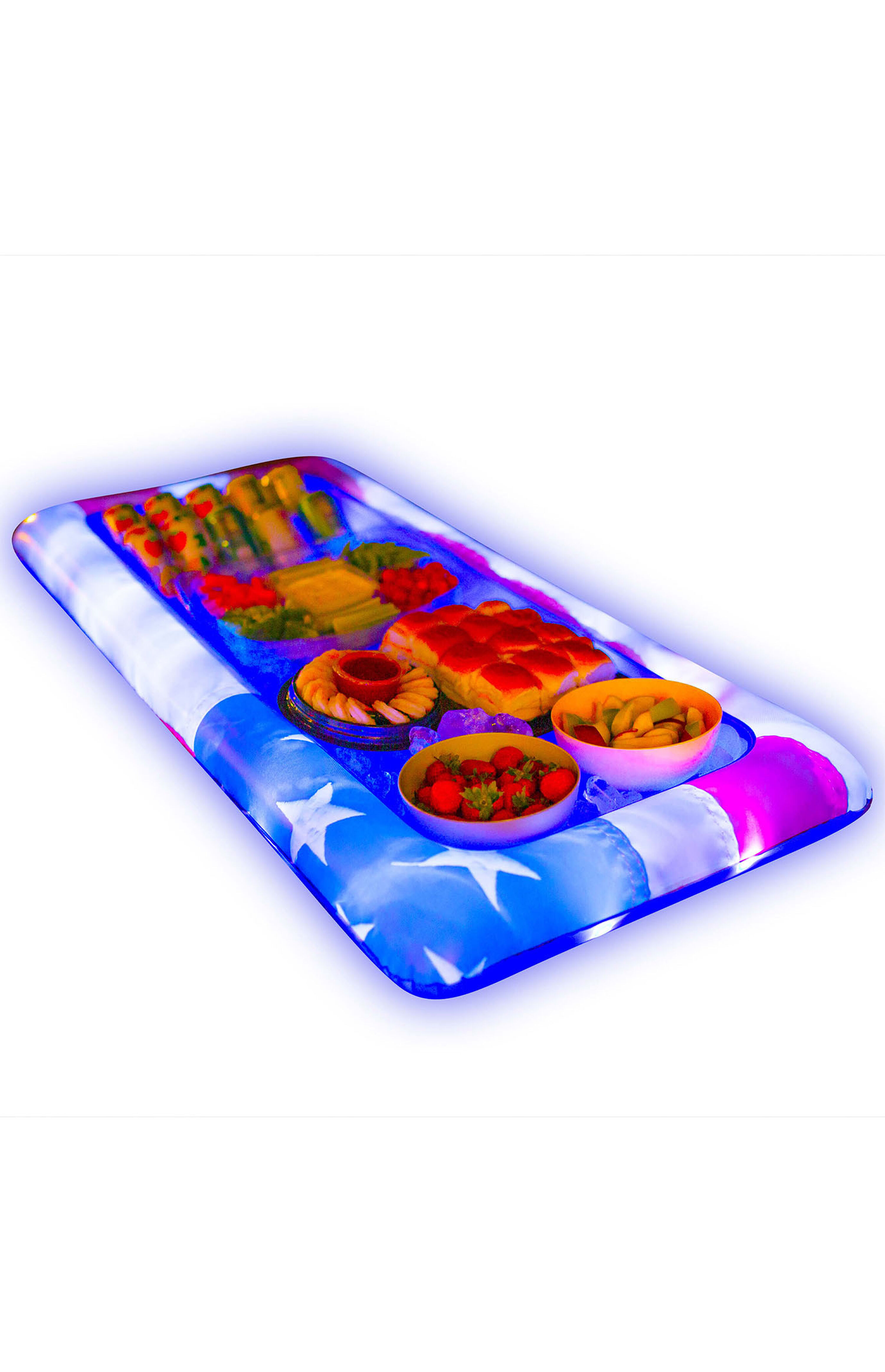 Pool Candy Inflatable Illuminated LED Stars & Stripes Buffet Pool ...