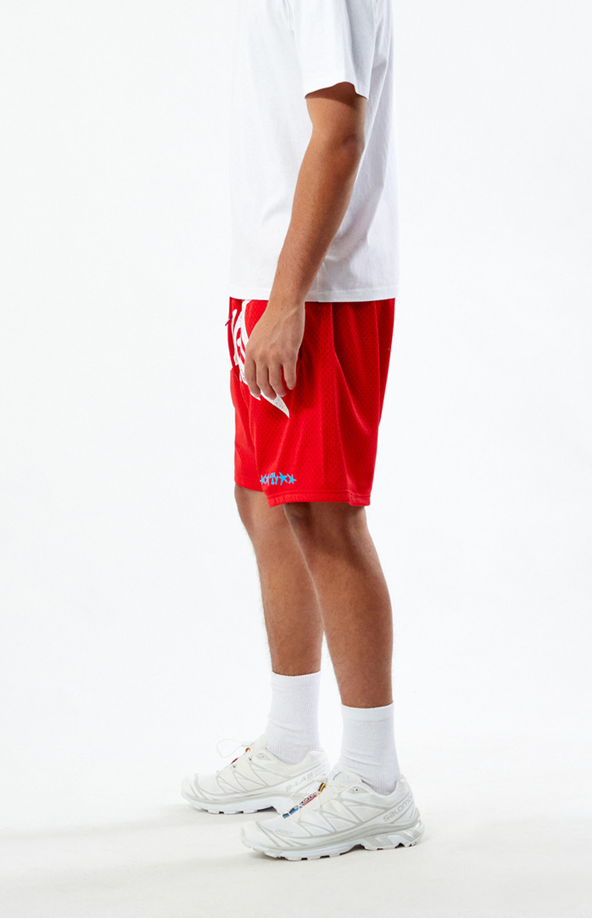 RODMAN BRAND Arc Logo Mesh Basketball Shorts | PacSun