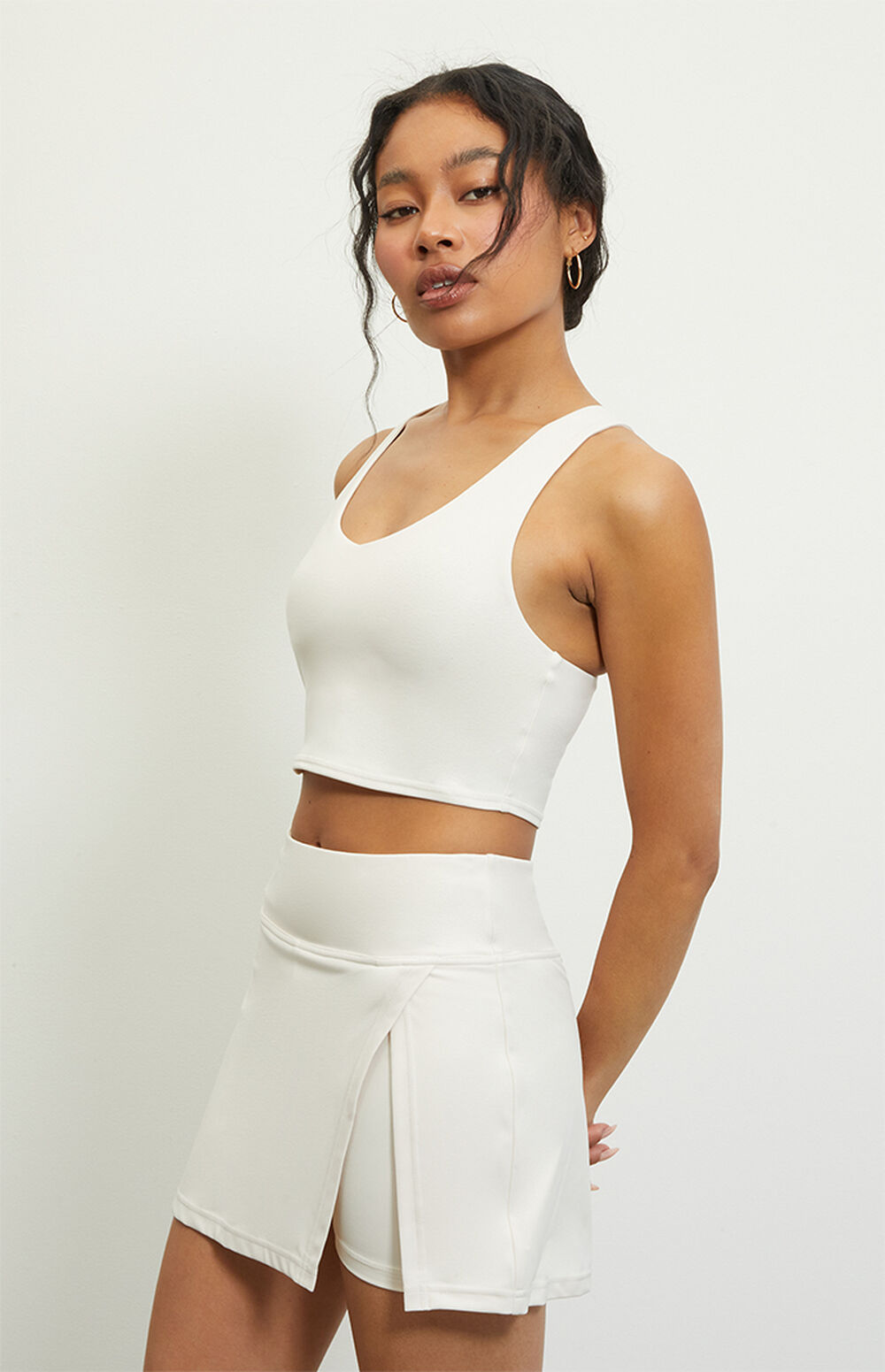 PAC 1980 PAC WHISPER Active Ivory Osa Mini Skort | PacSun
