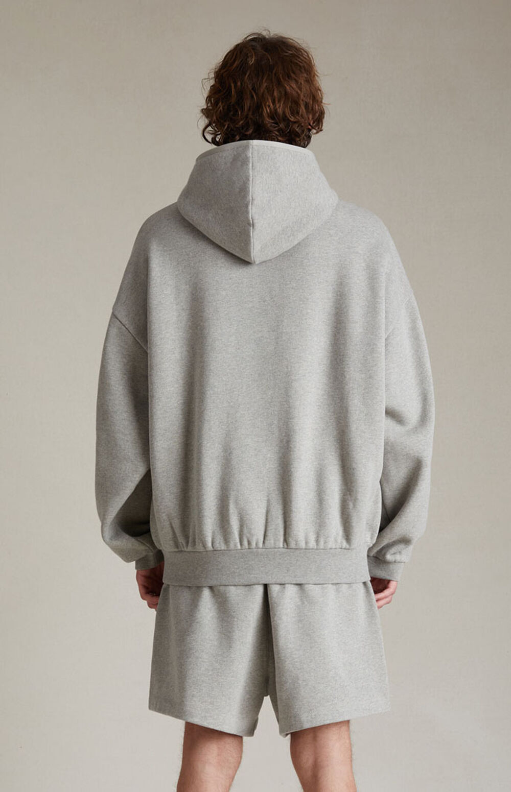 Fear of God Essentials Dark Heather Oatmeal Hoodie | PacSun