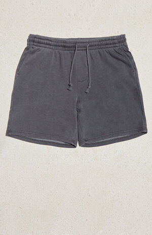 PacSun Graphite Fleece Garment Dyed Sweat Shorts | PacSun