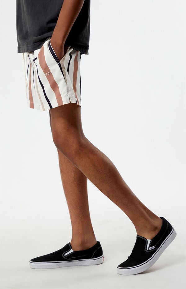 Pacsun Stripe 4.5" Swim Trunks | PacSun