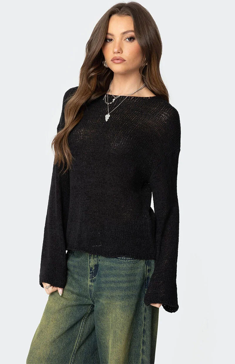 Edikted Drop Shoulder Light Knit Sweater | Pacsun
