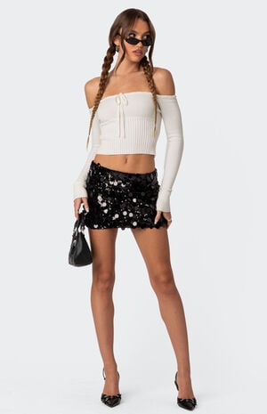 mini skirt sequin