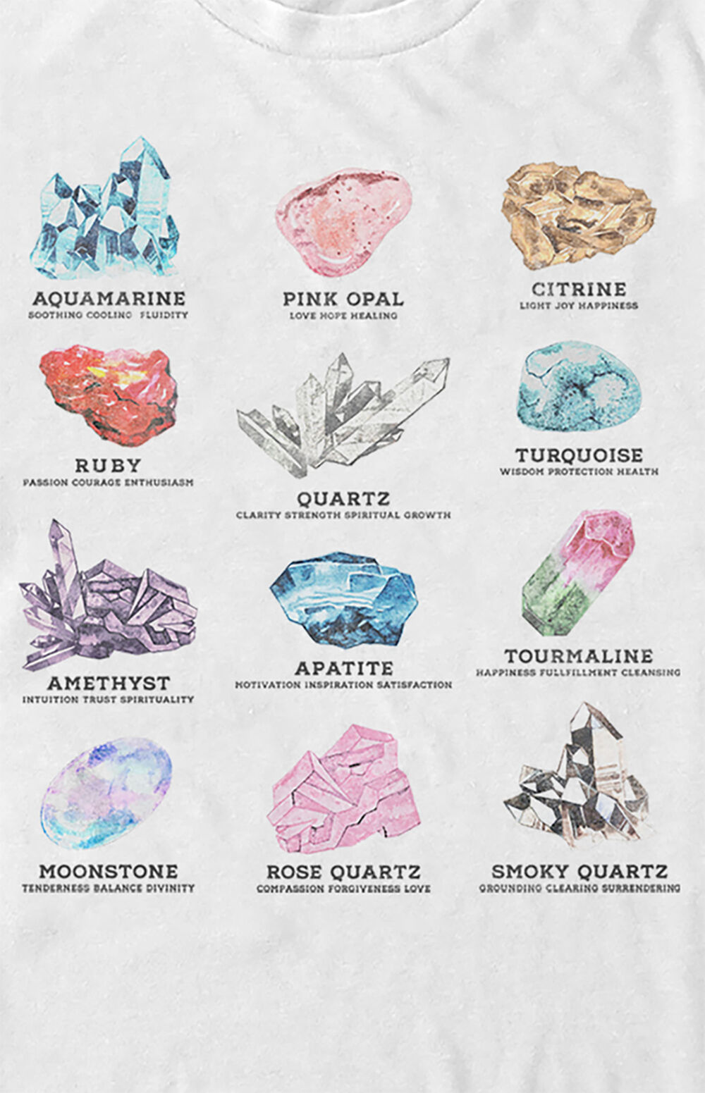 Crystal Chart T-Shirt | PacSun