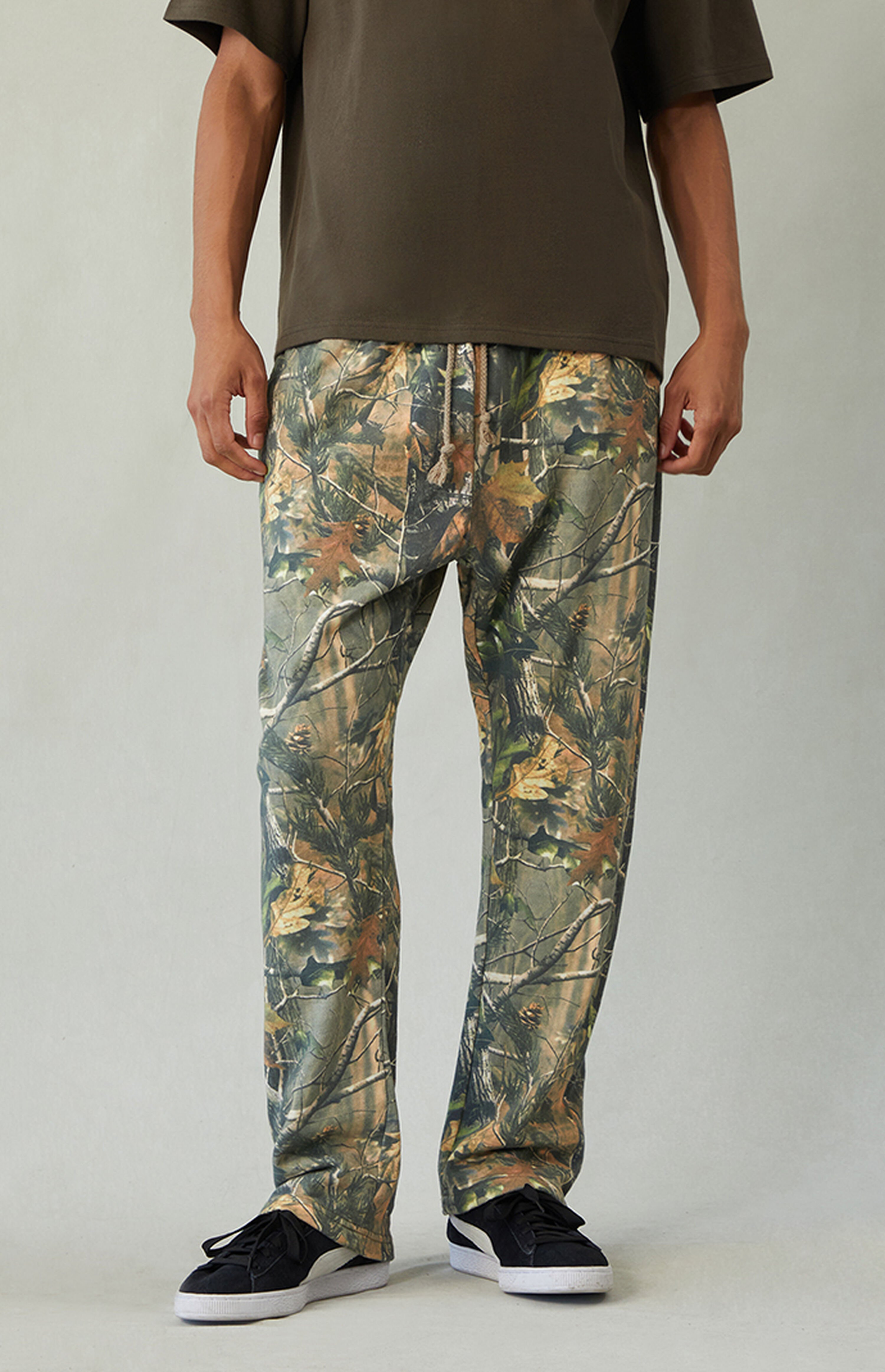 PacSun Camo Straight Leg Sweatpants | PacSun