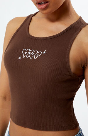 Obey Hearts Cropped Tank Top | PacSun