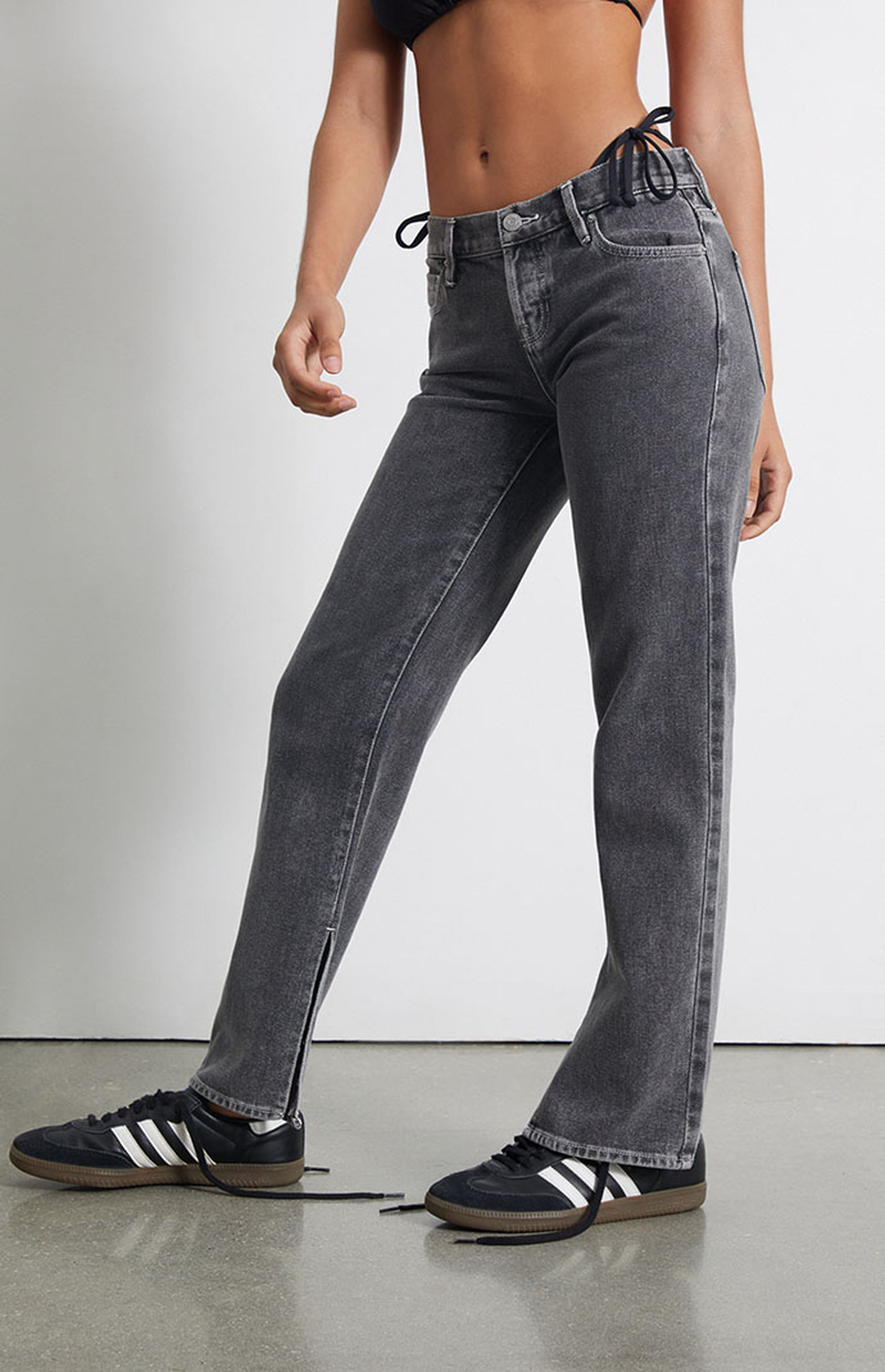 Pacsun Black Low Rise Straight Leg Jeans | PacSun