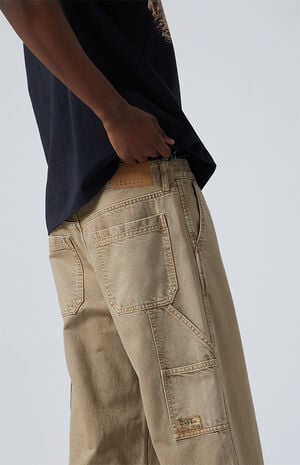 Pacsun Blake Extreme Baggy Jeans Carpenter Tan | PacSun