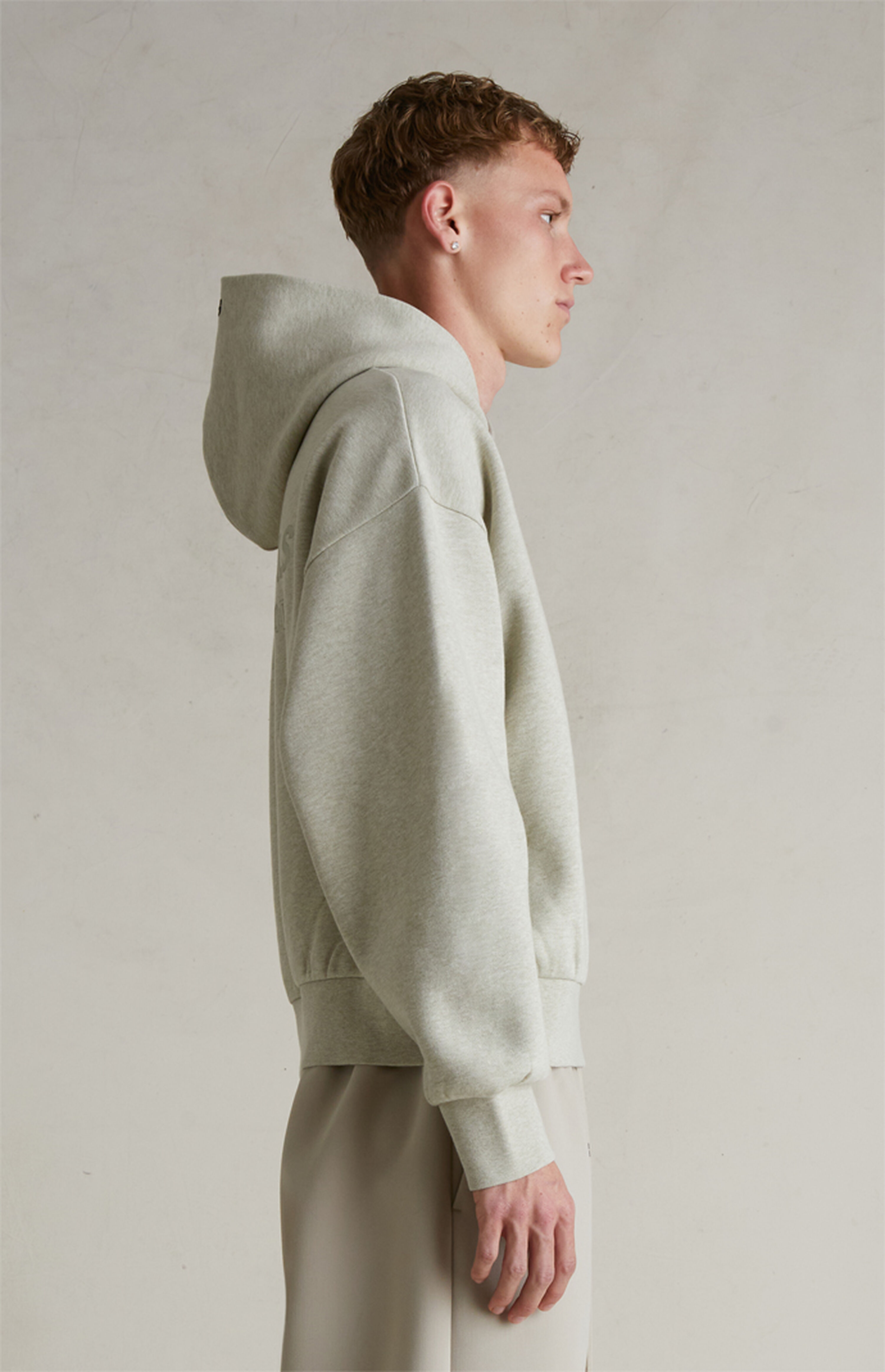Fear of God ESSENTIALS Heather Stone Classic Fleece Hoodie | Pacsun