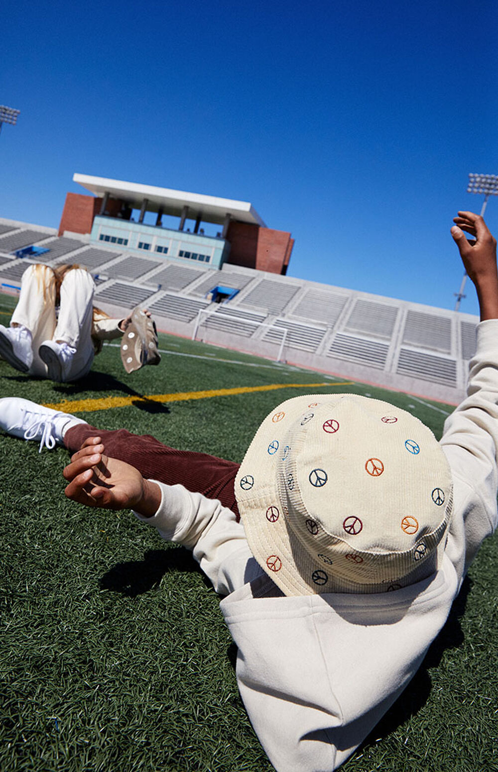 PacSun Kids Peace Sign Embroidered Bucket Hat | PacSun