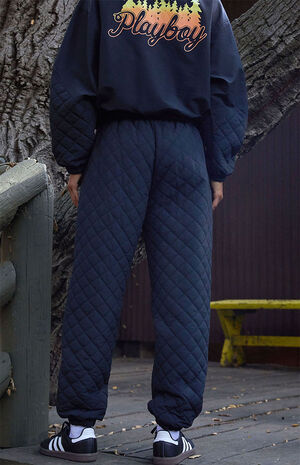 Playboy By PacSun Quilted Diamond Sweatpants | PacSun