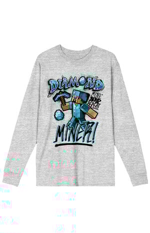 Minecraft Diamond Miner Long Sleeve T-Shirt | PacSun