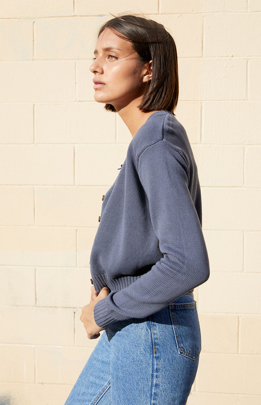 John Galt Blue Billie Cardigan | PacSun