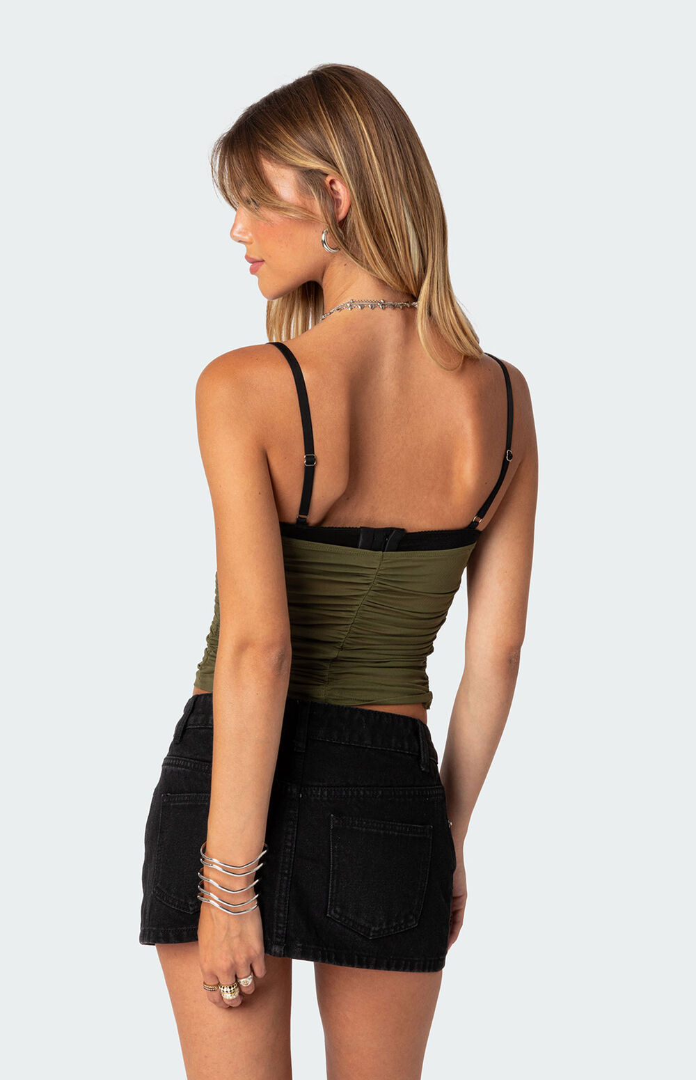 Edikted Moira Mesh Bra Top | Pacsun
