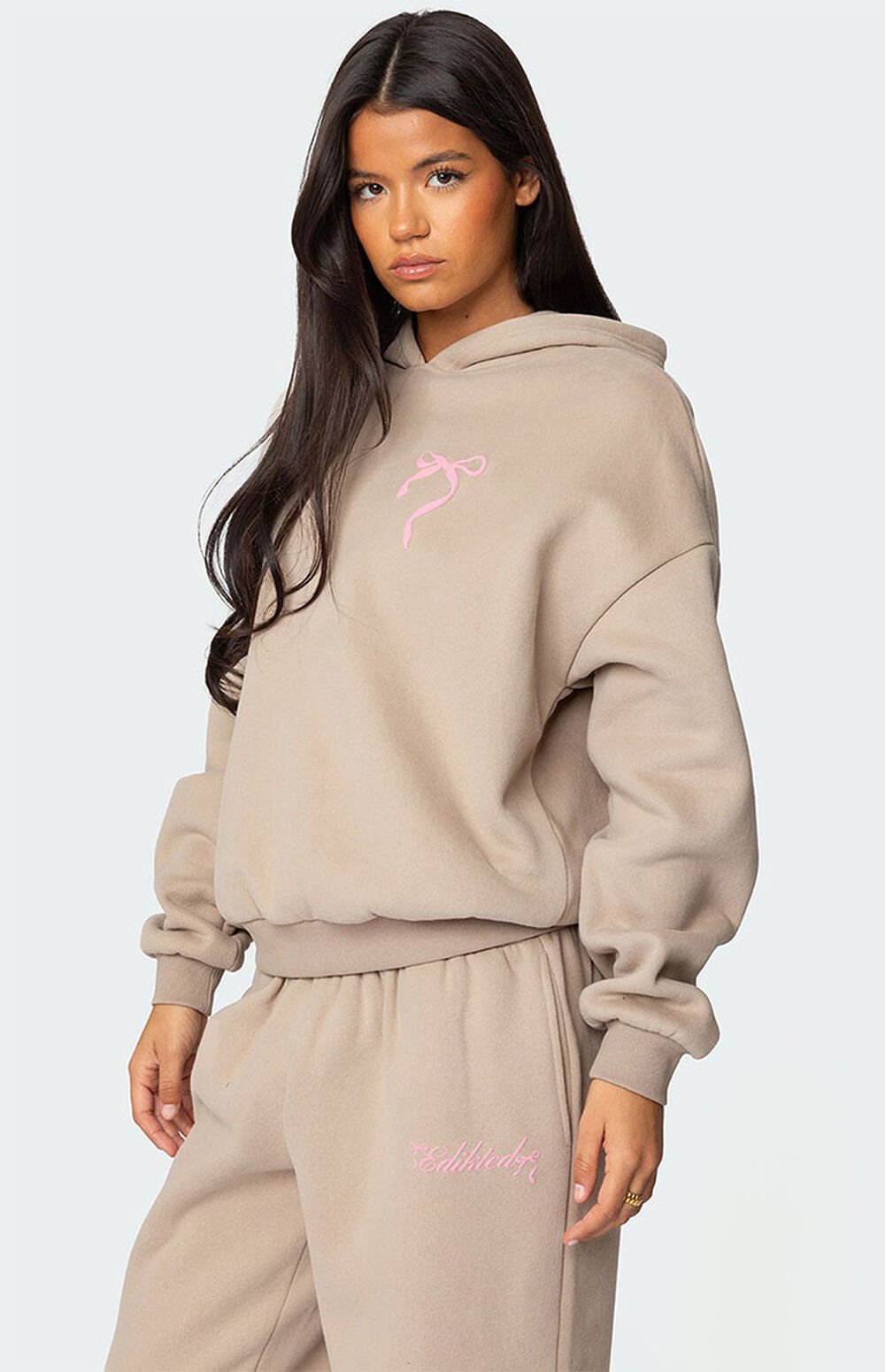 Edikted Sasha Bow Detail Hoodie | PacSun