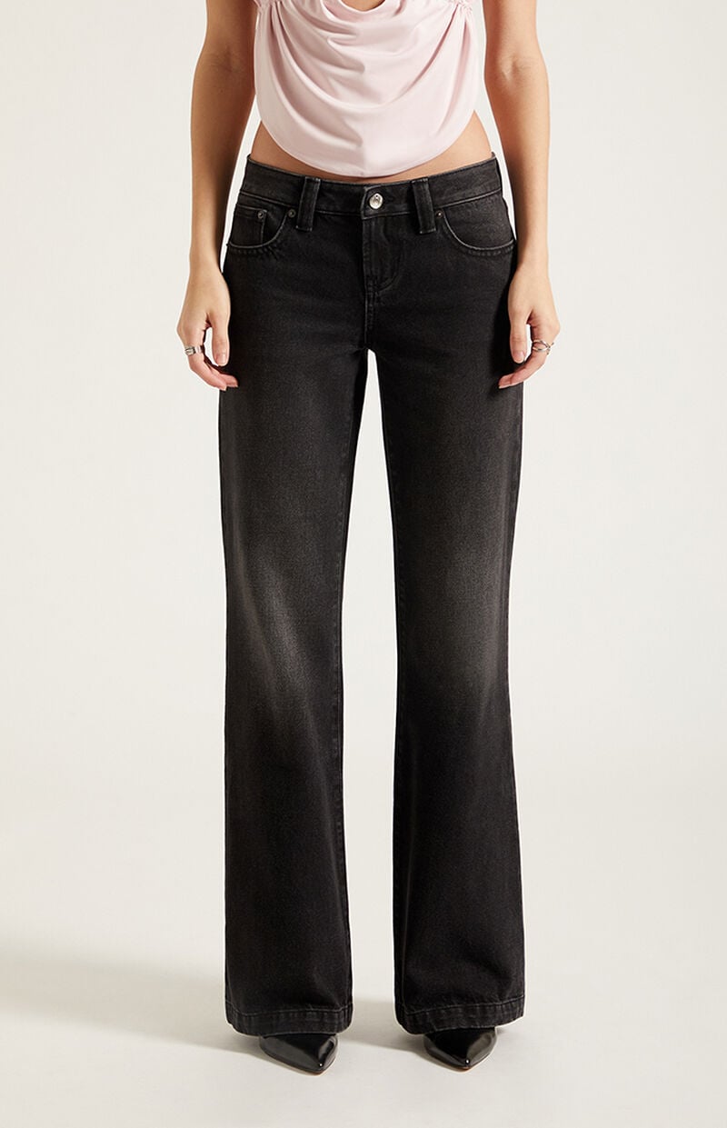 Pacsun Charlie Low Rise Baggy Bootcut Jeans Black | PacSun