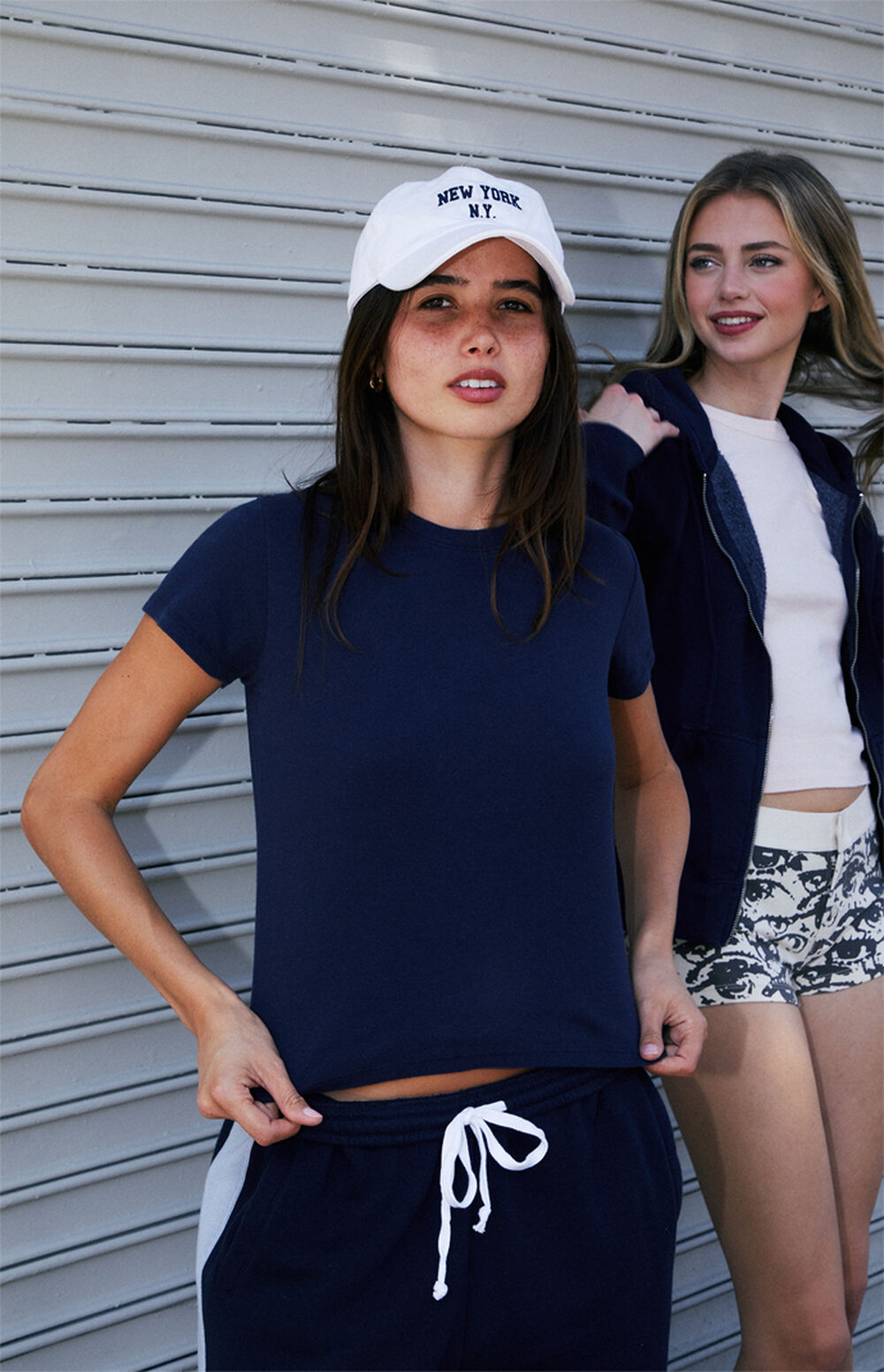 John Galt Blue Emma Short Sleeve T-Shirt | PacSun